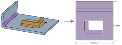 Unfolding sheet metal